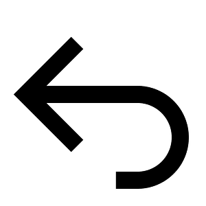 Arrow-left-curved icon. Free download transparent .PNG | Creazilla