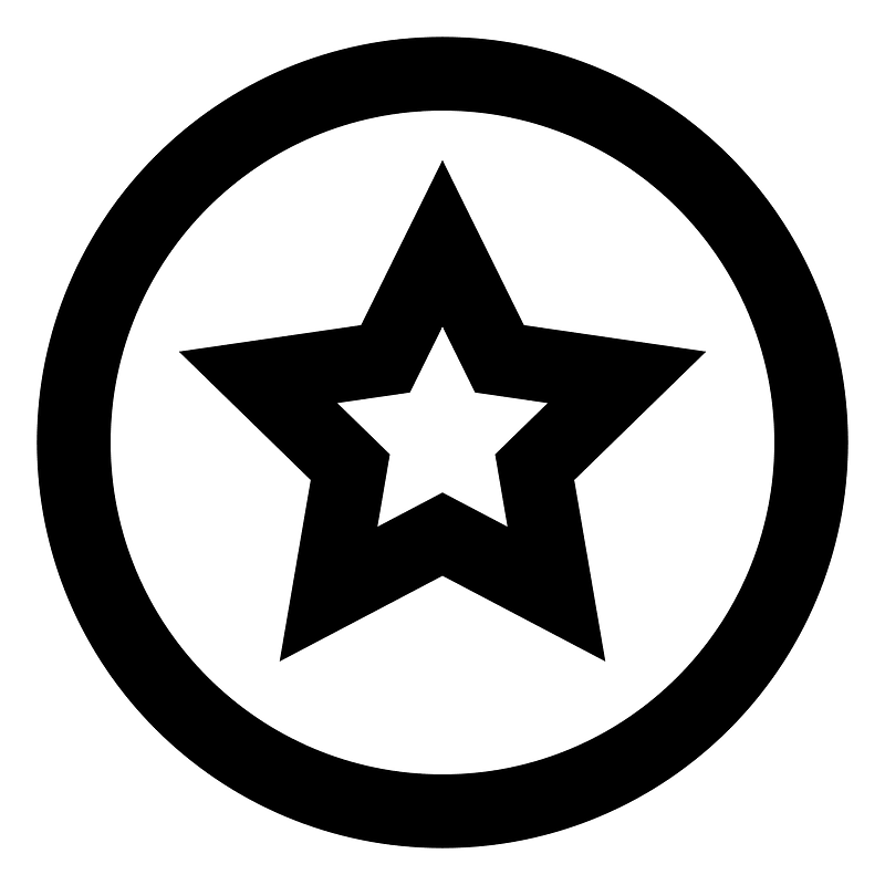 Circle-star icon. Free download transparent .PNG | Creazilla