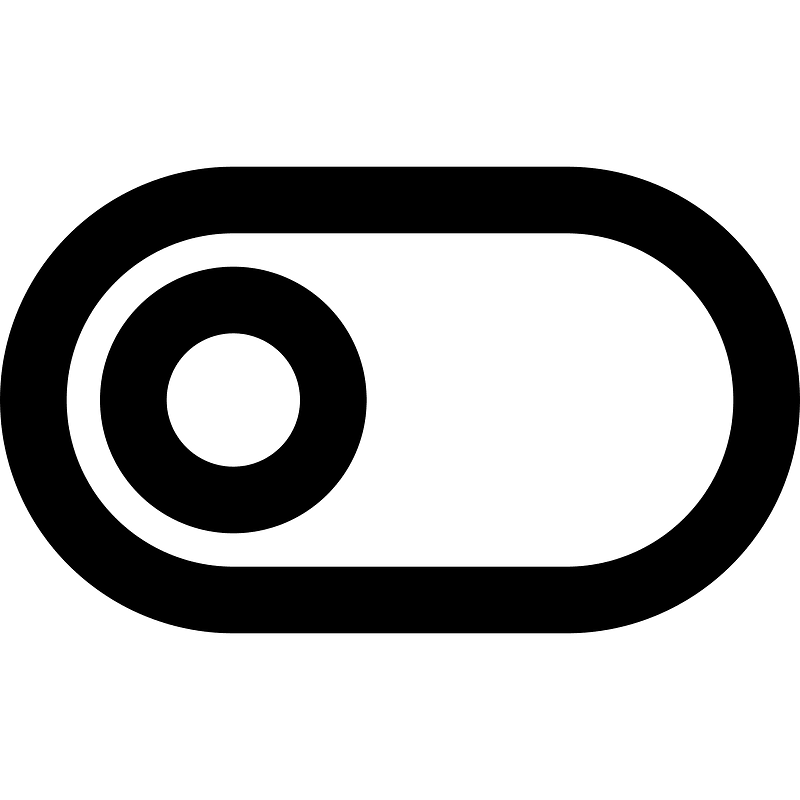 Toggle-left icon. Free download transparent .PNG | Creazilla