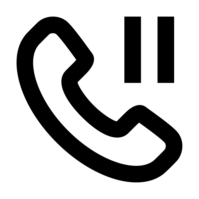 Call-hold icon. Free download transparent .PNG | Creazilla