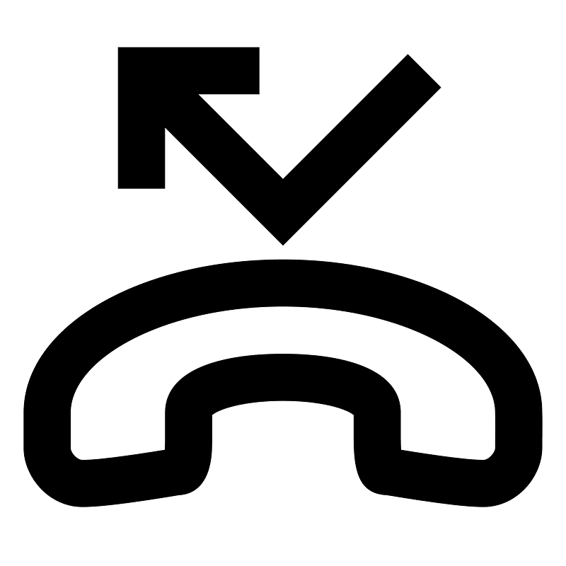 Call-missed icon. Free download transparent .PNG | Creazilla