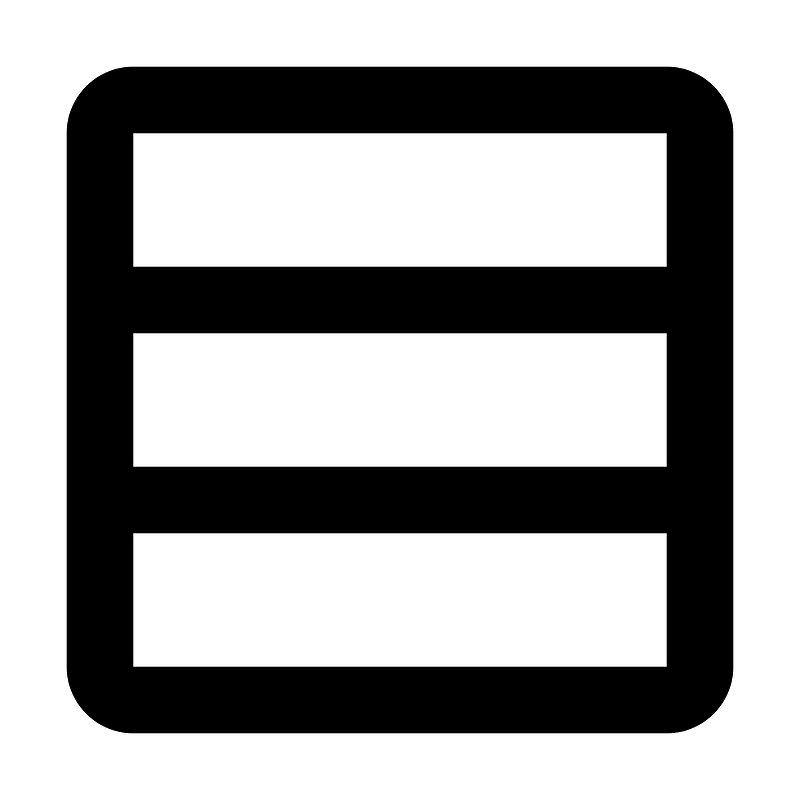 Grid-row icon. Free download transparent .PNG | Creazilla