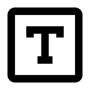 Text icon. Free download transparent .PNG | Creazilla