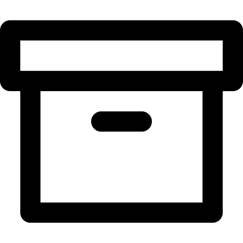Archive icon. Free download transparent .PNG | Creazilla
