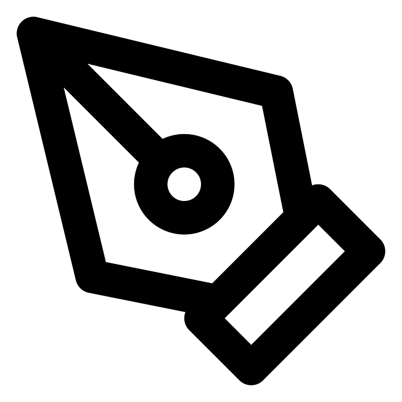 Pen-tool icon. Free download transparent .PNG | Creazilla