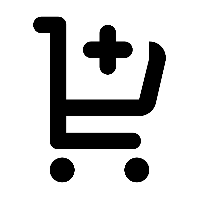 Add-cart icon. Free download transparent .PNG | Creazilla