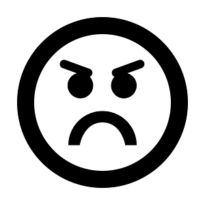 Angry icon. Free download transparent .PNG | Creazilla