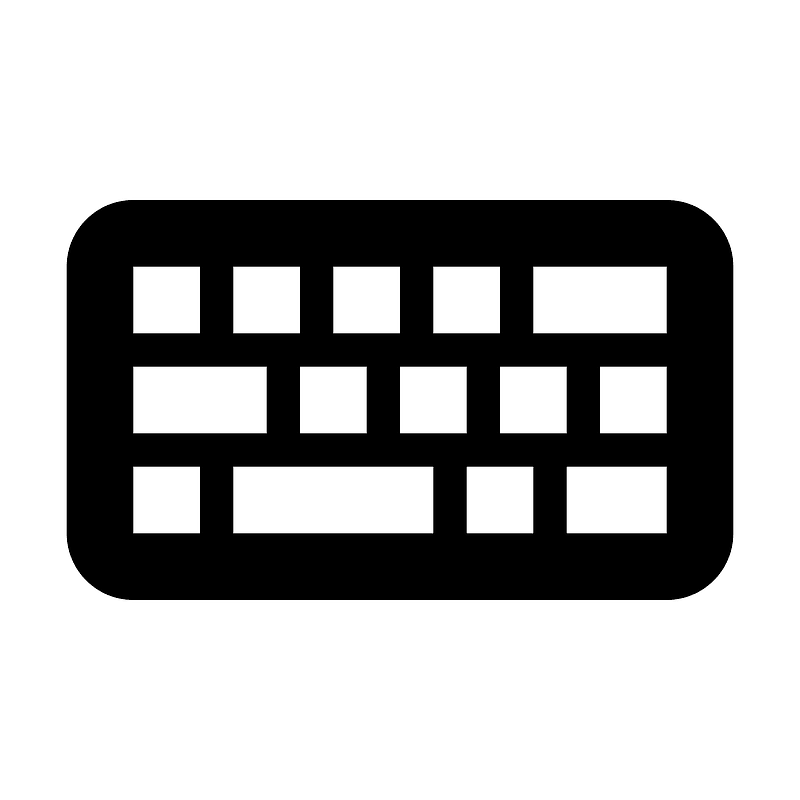 Keyboard icon. Free download transparent .PNG | Creazilla