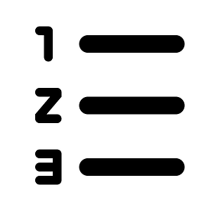 List-order icon. Free download transparent .PNG | Creazilla