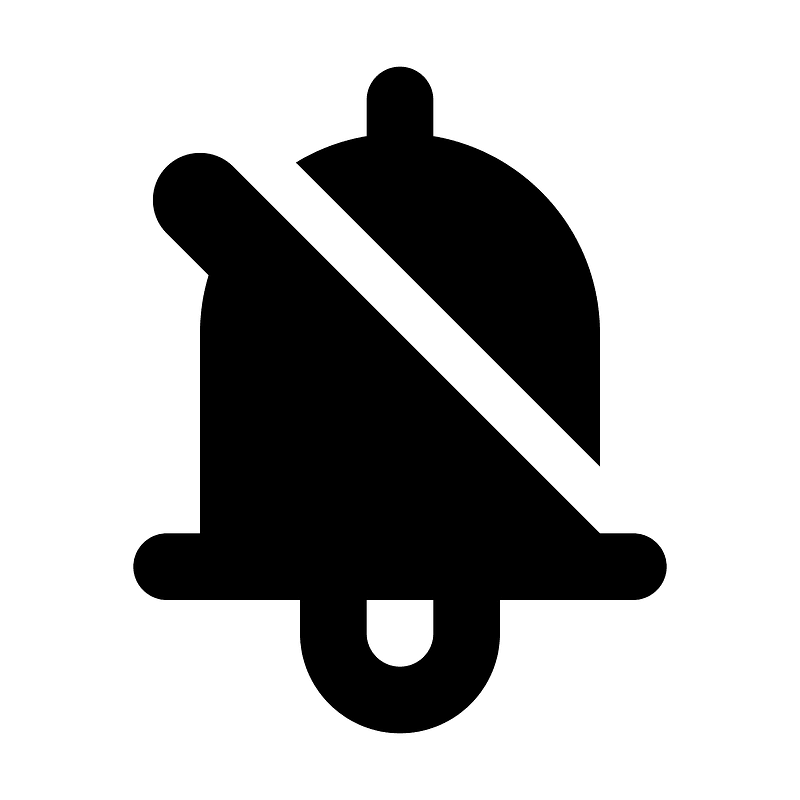 Notice-off icon. Free download transparent .PNG | Creazilla