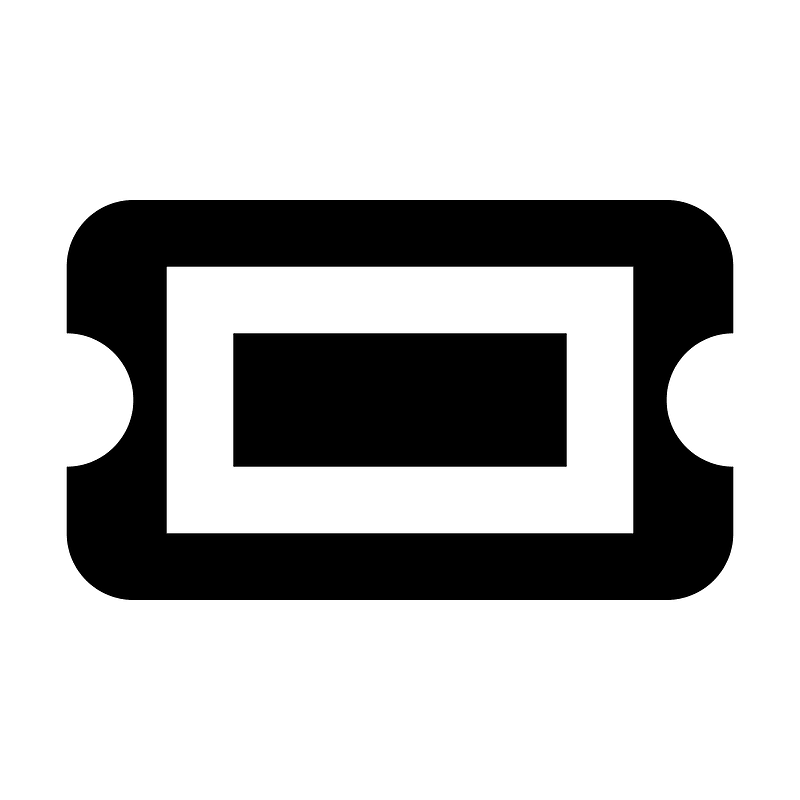 Ticket - Free vector icons on creazilla.com