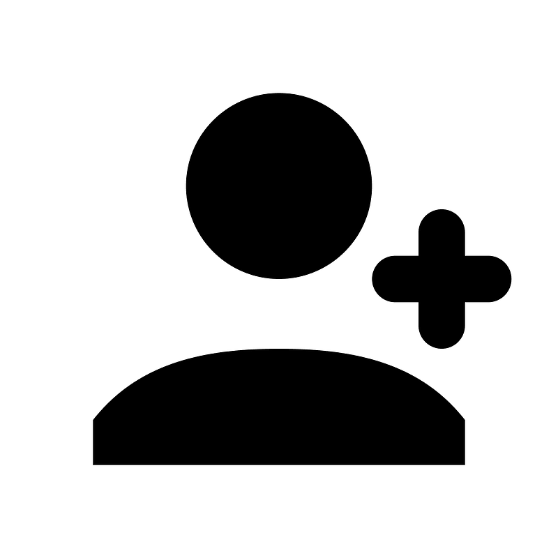 User-plus icon. Free download transparent .PNG | Creazilla