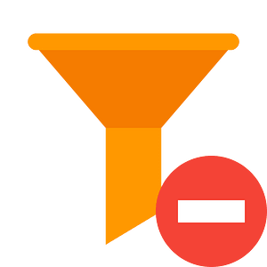 Clear filters icon. Free download transparent .PNG | Creazilla