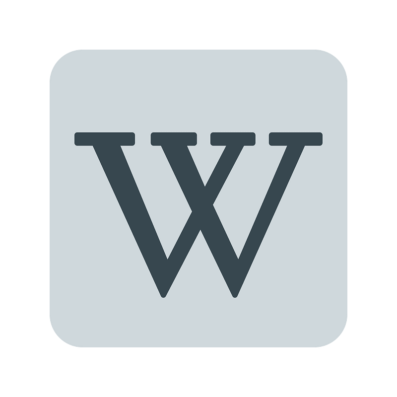 Wikipedia icon. Free download transparent .PNG | Creazilla