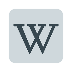 Wikipedia icon. Free download transparent .PNG | Creazilla
