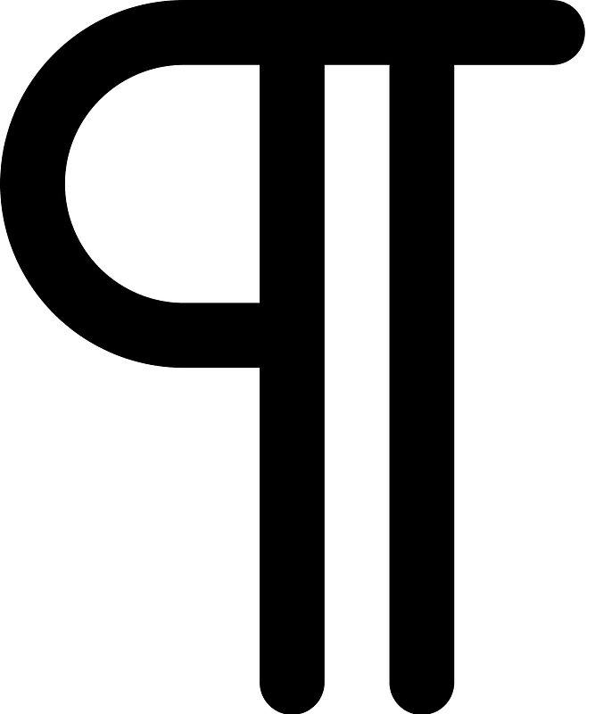 Paragraph icon. Free download transparent .PNG | Creazilla