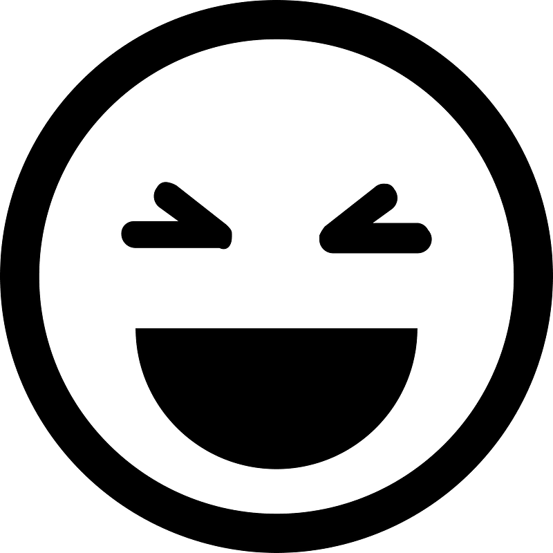 Laughing icon. Free download transparent .PNG | Creazilla