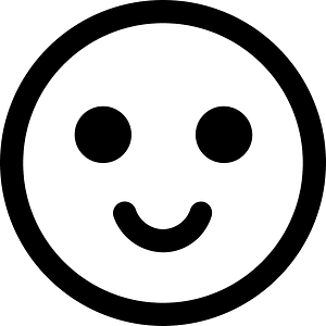 Slightly-smile icon. Free download transparent .PNG | Creazilla