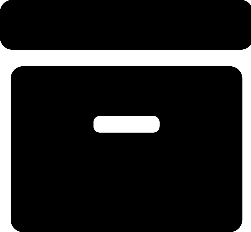Archive icon. Free download transparent .PNG | Creazilla