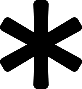 Asterisk - Free vector icons on creazilla.com