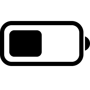 Battery-half - Free vector icons on creazilla.com