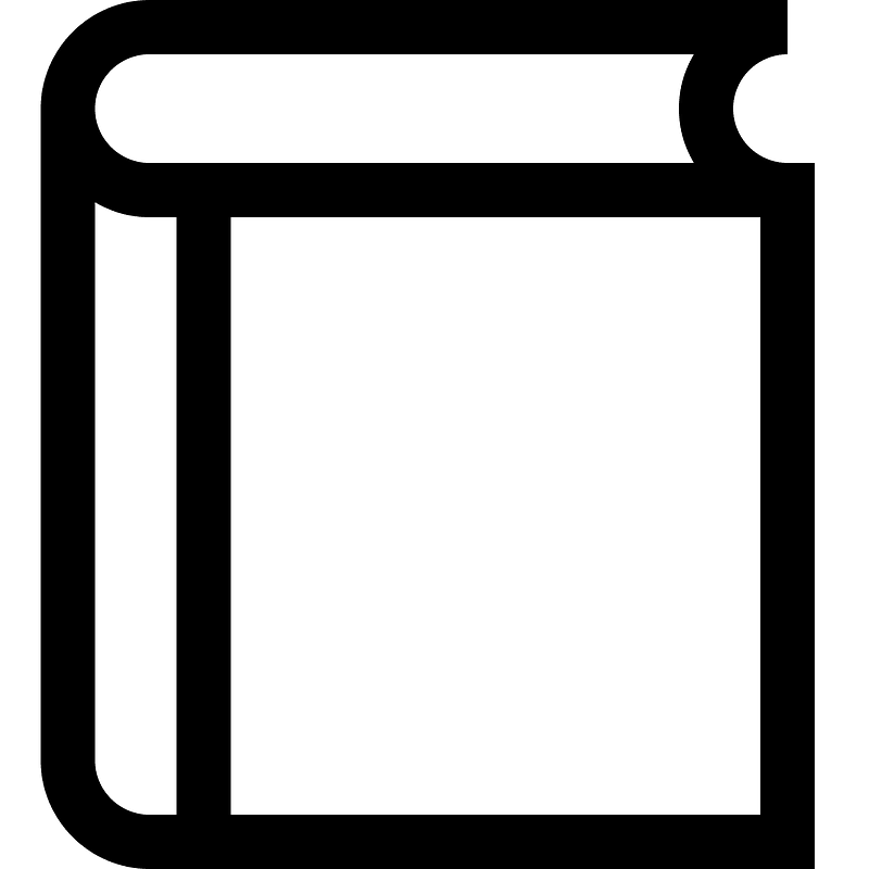 Book-outline - Free vector icons on creazilla.com