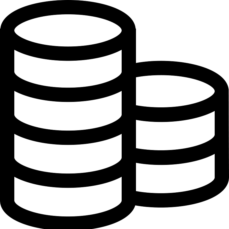 Coins-outline icon. Free download transparent .PNG | Creazilla