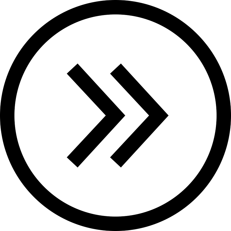 Double-chevron-circle-outline icon. Free download transparent .PNG ...