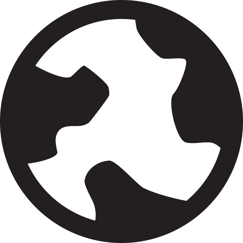 Earth-glyph icon. Free download transparent .PNG | Creazilla