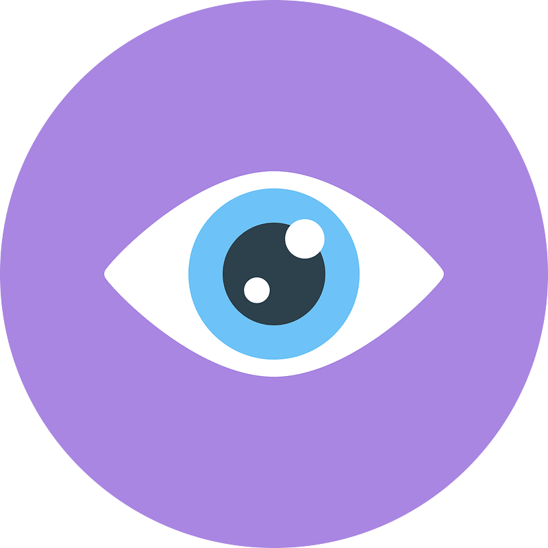 Eye-flat icon. Free download transparent .PNG | Creazilla
