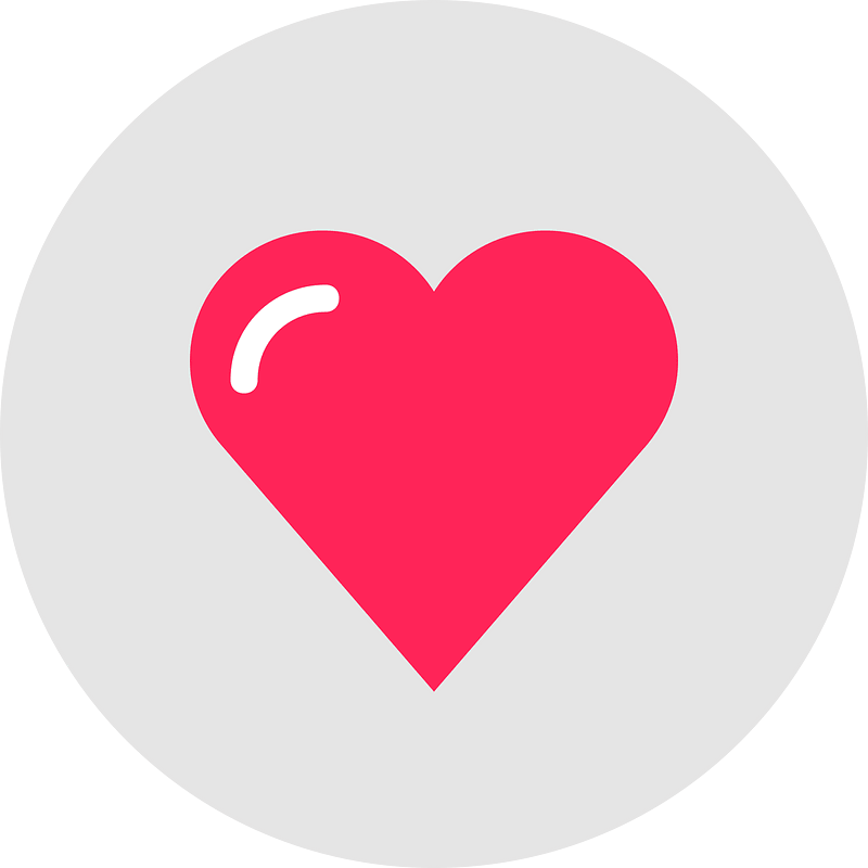 Heart-compact-flat icon. Free download transparent .PNG | Creazilla
