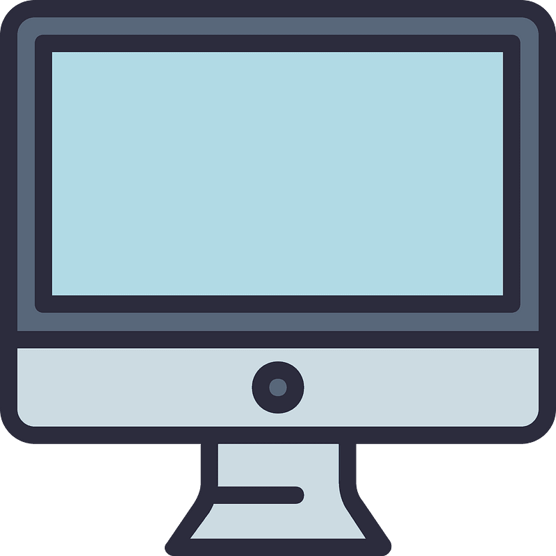 Imac-outline-filled icon. Free download transparent .PNG | Creazilla