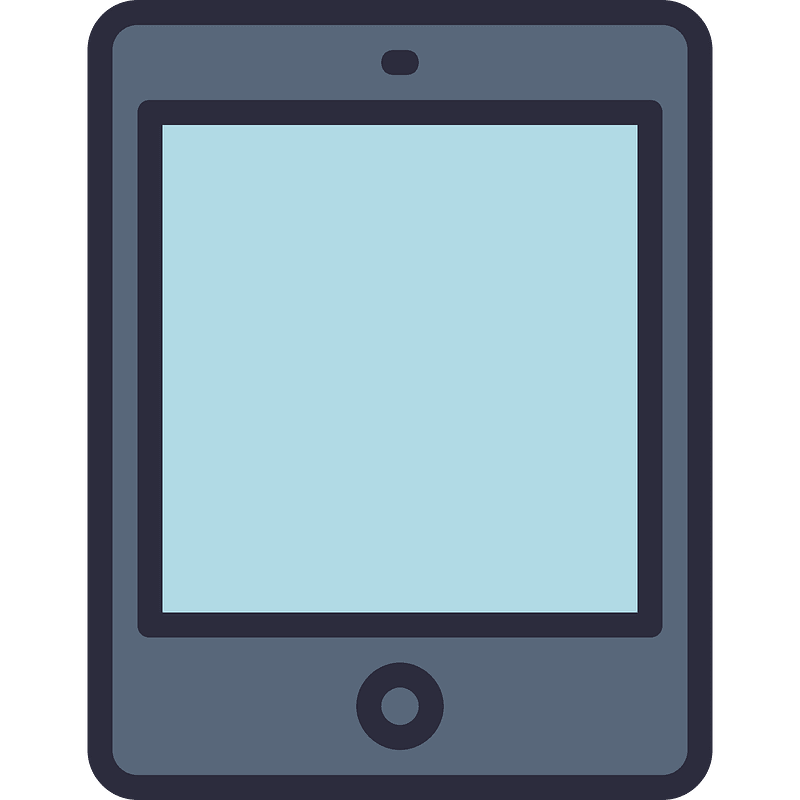 Ipad-outline-filled icon. Free download transparent .PNG | Creazilla