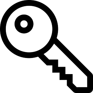 Key-outline - Free vector icons on creazilla.com