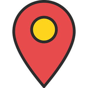 Location-pin-outline-filled - Free vector icons on creazilla.com
