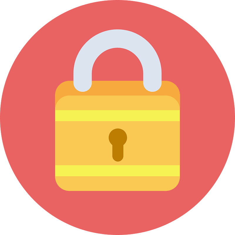 Lock-flat icon. Free download transparent .PNG | Creazilla