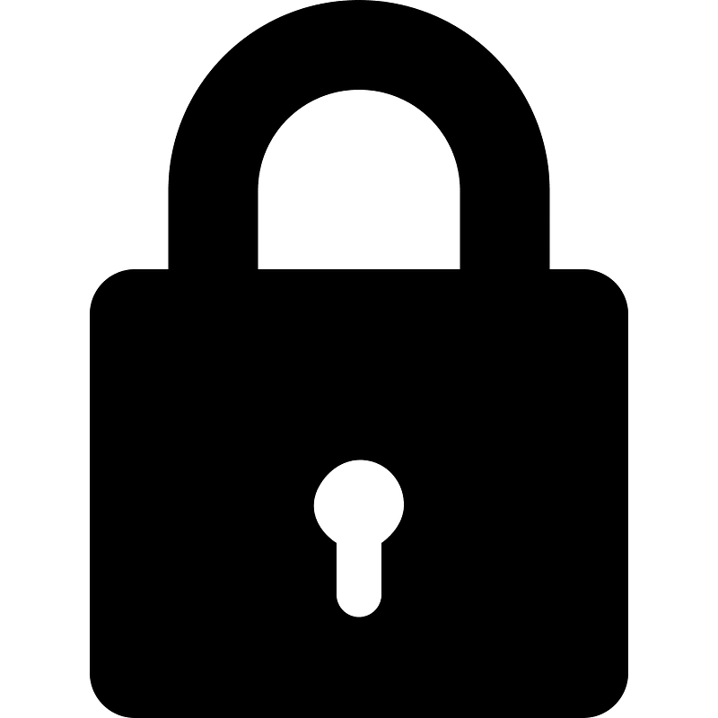 Lock-solid icon. Free download transparent .PNG | Creazilla