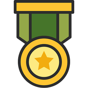 Medal-pin-outline icon. Free download transparent .PNG | Creazilla