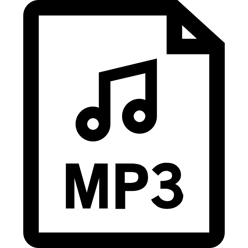 Mp3-outline - Free vector icons on creazilla.com