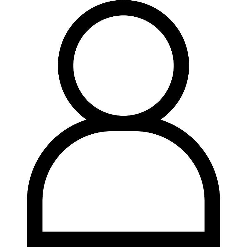 Person-outline - Free vector icons on creazilla.com