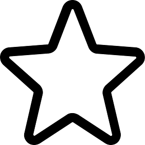 Star-outline icon. Free download transparent .PNG | Creazilla