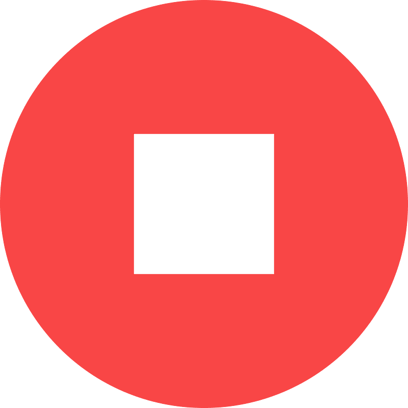 Stop-flat icon. Free download transparent .PNG | Creazilla