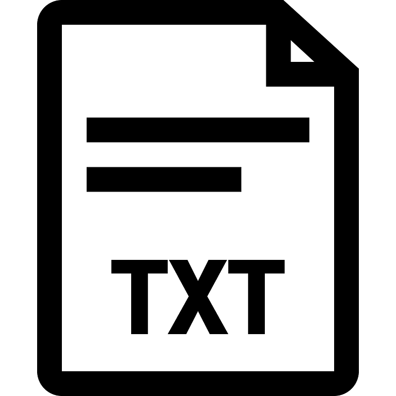 Txt-outline icon. Free download transparent .PNG | Creazilla