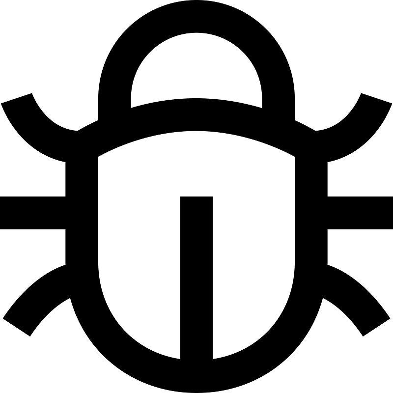 Bug icon. Free download transparent .PNG | Creazilla