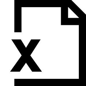 Document-excel icon. Free download transparent .PNG | Creazilla