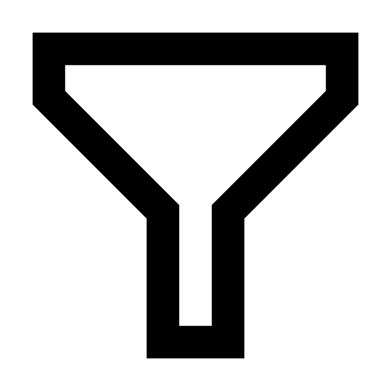 Filter icon. Free download transparent .PNG | Creazilla