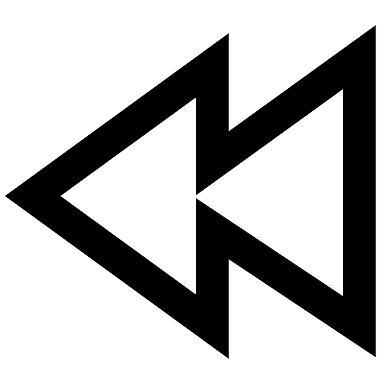 Rewind icon. Free download transparent .PNG | Creazilla