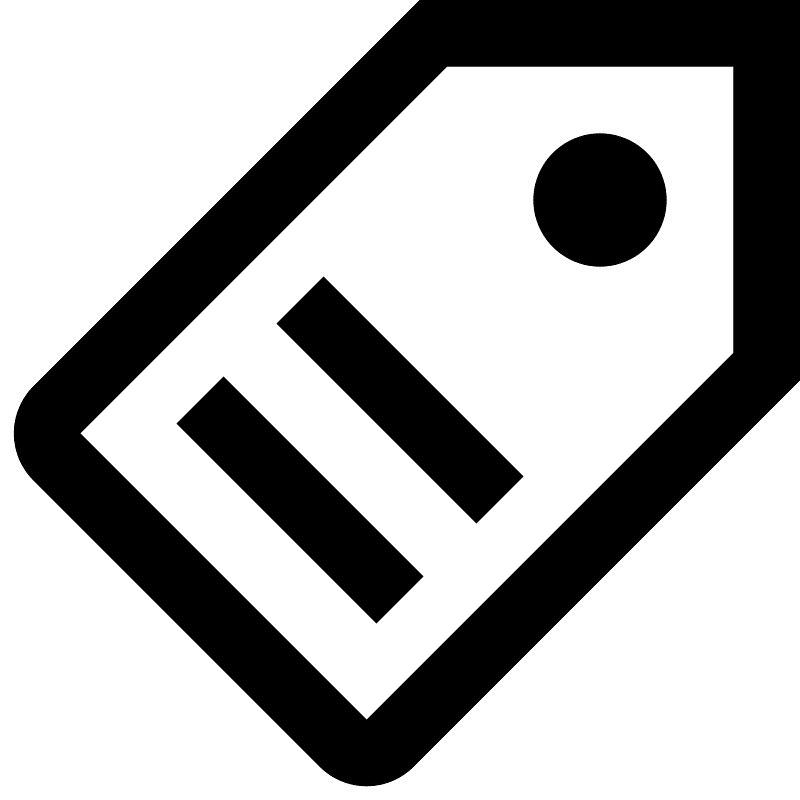 Tag icon. Free download transparent .PNG | Creazilla