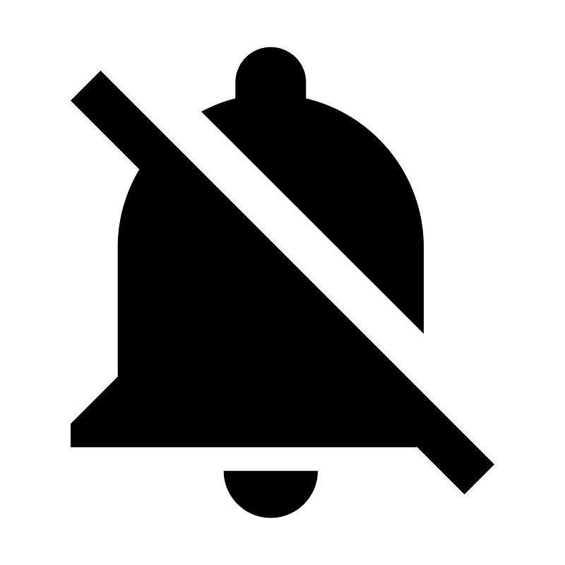 Notifications-off icon. Free download transparent .PNG | Creazilla