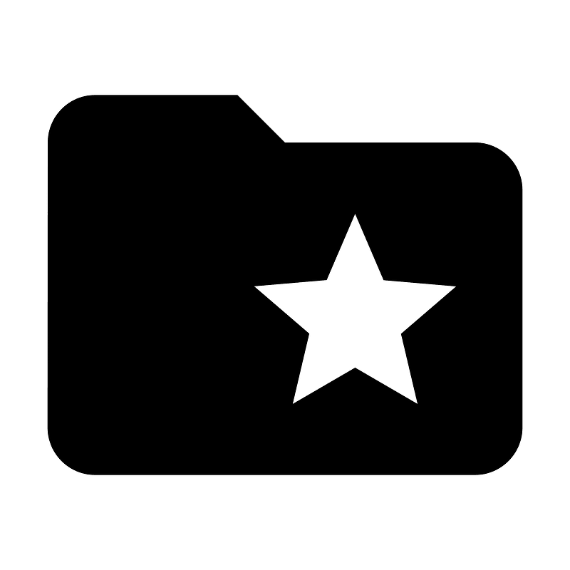 Folder-star icon. Free download transparent .PNG | Creazilla